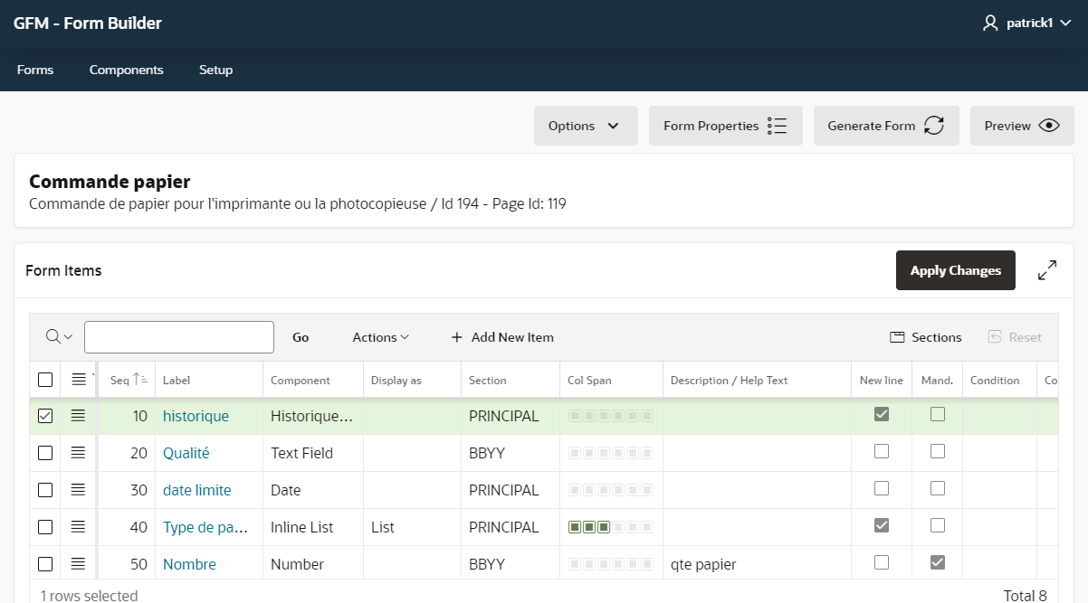 Form Builder Tool for Oracle APEX – GPM Factory